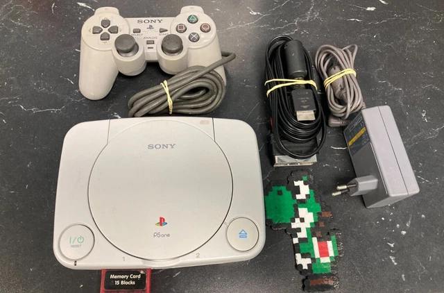 CONSOLE SONY PS1 Gris PS ONE + 1 Manette + Câbles - Occasion EUR 74,99 ...