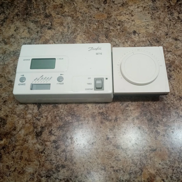DANFOSS SET1E CENTRAL heating programmer and room thermostat $28.37 ...