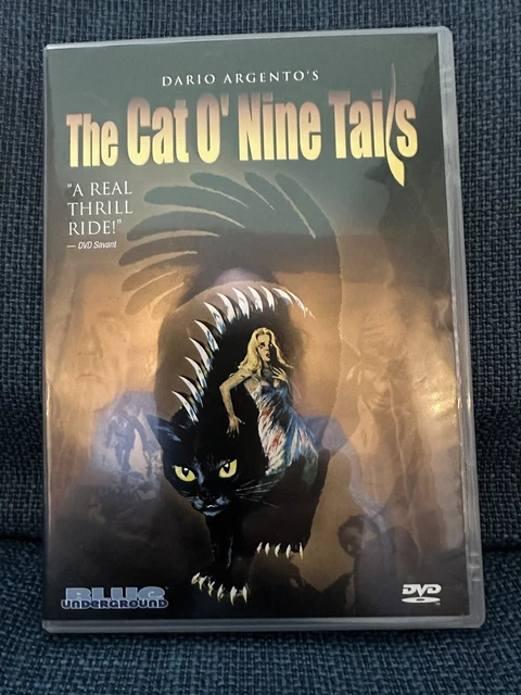 THE CAT O’NINE Tails Blue Underground DVD Dario Argento Karl Malden OOP ...