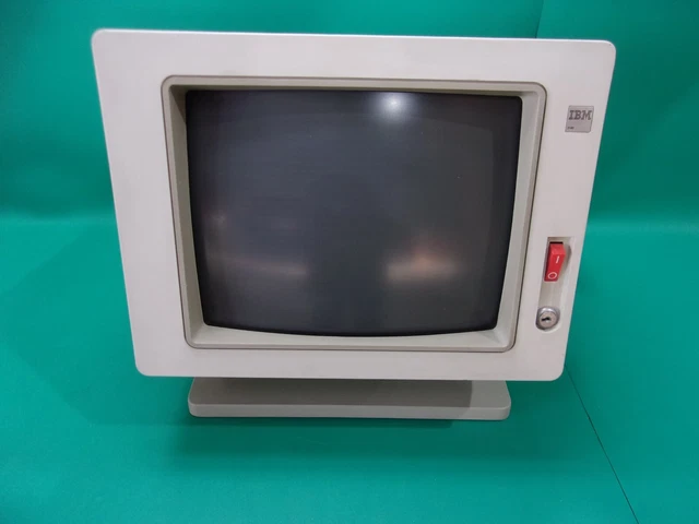 VINTAGE IBM 3180 MODEL 2 Workstation Terminal Monitor with Stand Tested ...