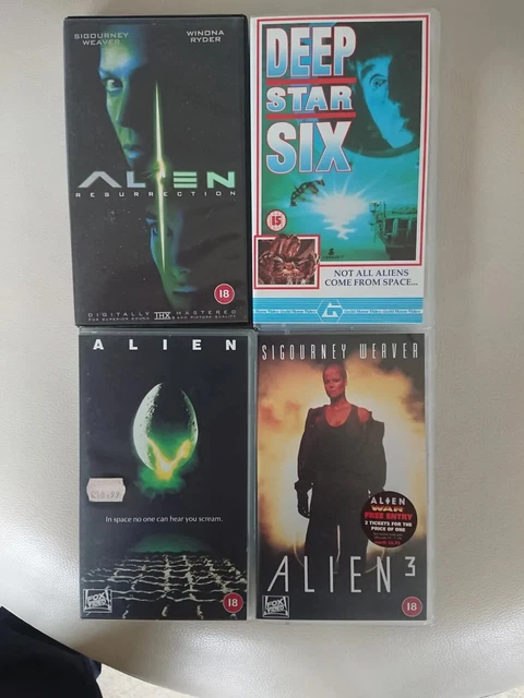 ALIEN VHS VIDEO Bundle 4 Tapes Including Alien |Alien 3 | Alien ...