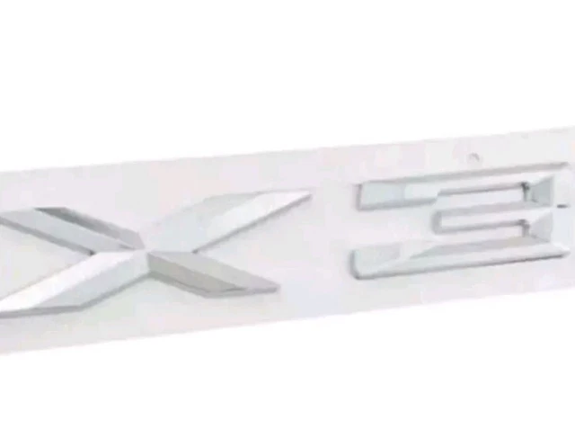 X3M EMBLEM ZEICHEN Schriftzug Logo heckklappe sliber glanz passend für ...