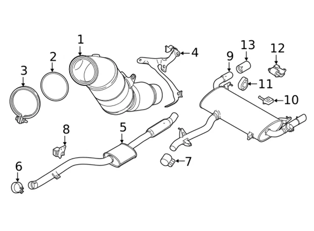 NEW GENUINE BMW Bracket Resonator Rear Rig (2018-2023) OE 18308593696 ...