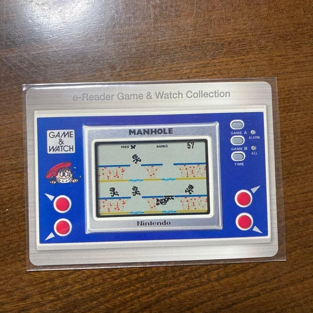 VINTAGE E-READER CARD Game & Watch Collection $107.75 - PicClick CA