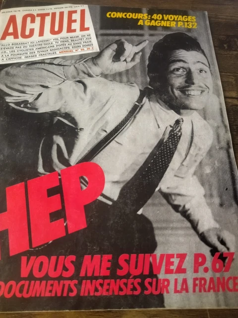 ACTUEL . HEP Vous me Suivez . Jean Yves Lafesse . No.65 . Mars 1985 EUR ...