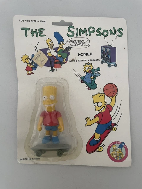 THE SIMPSONS 1990 Bootleg Bart Simpson Figure Mattel Rare New $99.99 ...