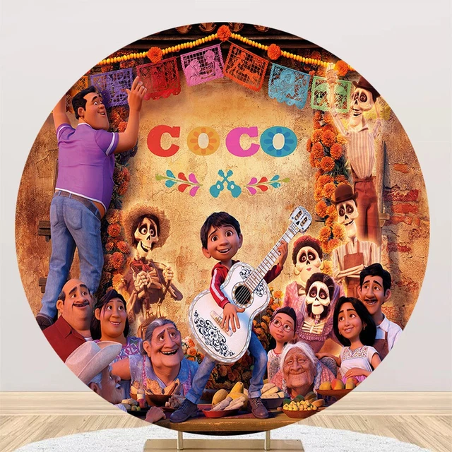 CUSTOM COCO ROUND Backdrop Kids Party Decor Circle Background Cover $36 ...