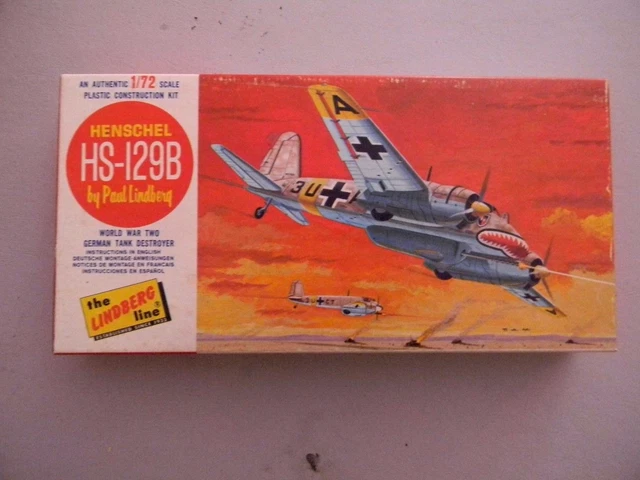 BOX ONLY-- HENSCHEL HS-129B WWII German Tank Destroyer $6.99 - PicClick