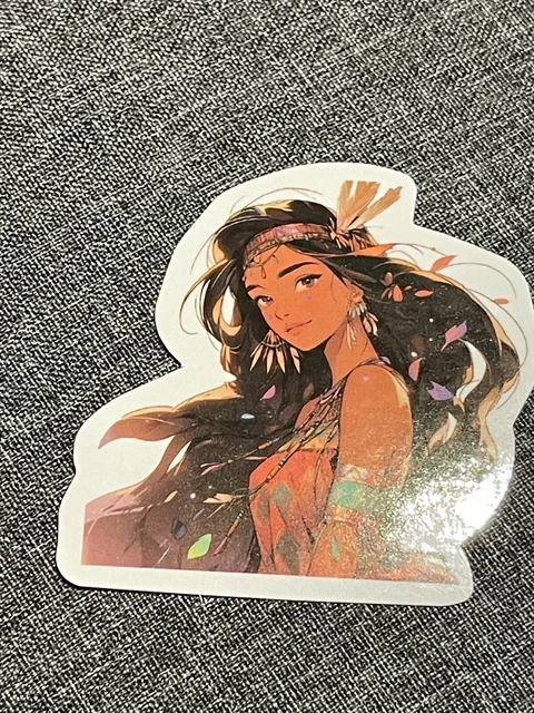 WALT DISNEY SMALL cartoon STICKER STICKERS Princess pocahontas $0.01 ...