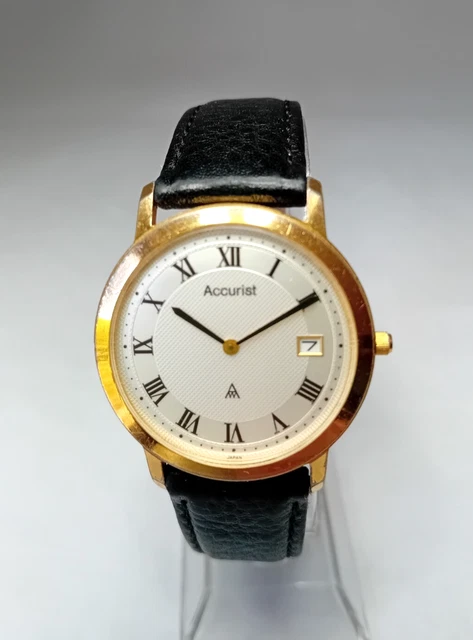 ACCURIST MENS QUARTZ Watch. New Battery. Free P+P £15.99 - PicClick UK