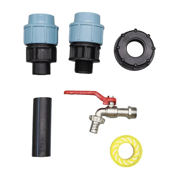 IBC ADAPTER CAP Extension for Rainwater Tank with Outlet Faucet for ...