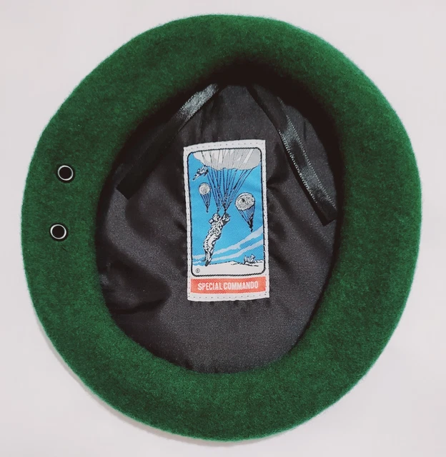 BÉRET VERT PARA 2°REP LÉGION ÉTRANGÈRE flot " SPECIAL COMMANDO " Taille ...