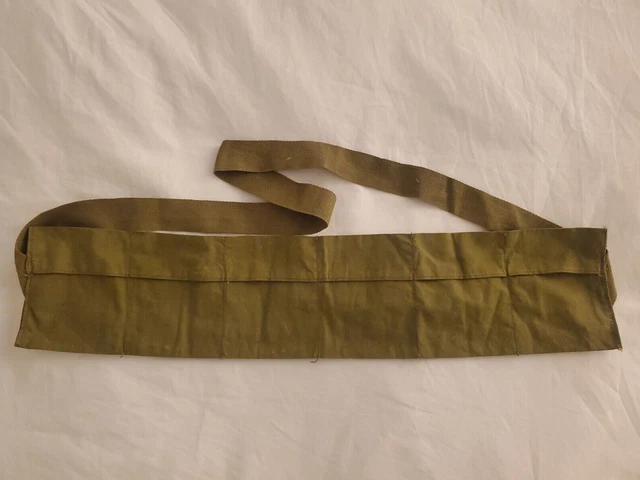 ORIGINAL WW2 WWII US M1 Garand Rifle Bandoleer Bandolier Uniform Clip ...