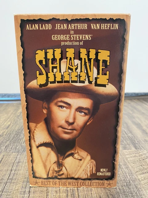 SHANE VHS ALAN Ladd Jean Arthur Van Heflin Action Thriller Western ...