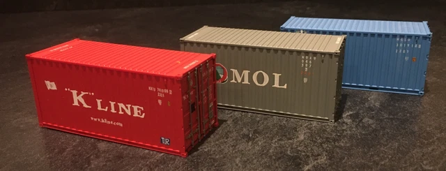 BACHMANN/HORNBY CONSTAINERS X3 for intermodal wagons suit Dapol Heljan ...