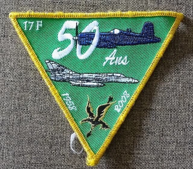 PATCH TISSU BRODE / Aeronavale - Flottille Chasse Embarquee 17F - 50 ...