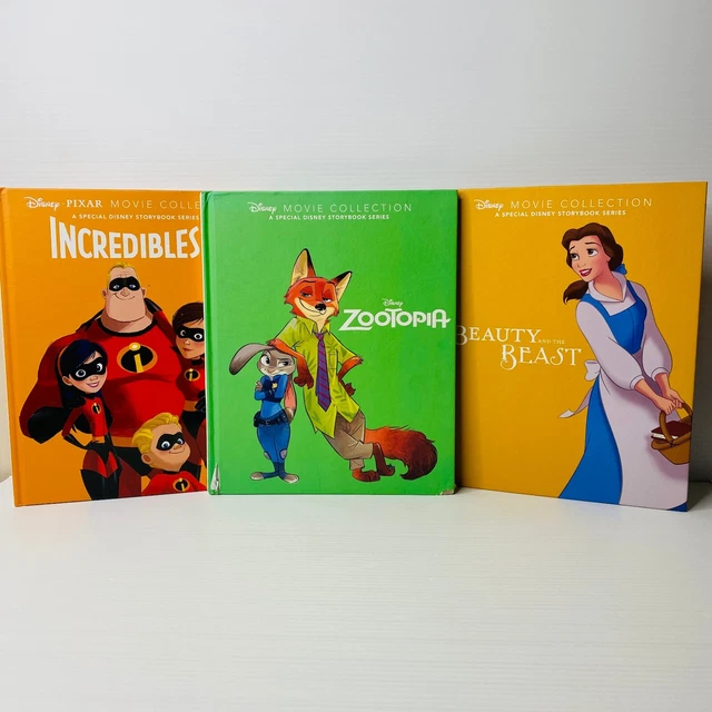 3 X DISNEY CLASSIC STORYBOOKS ~ Beauty & The Beast, Incredibles 2 ...