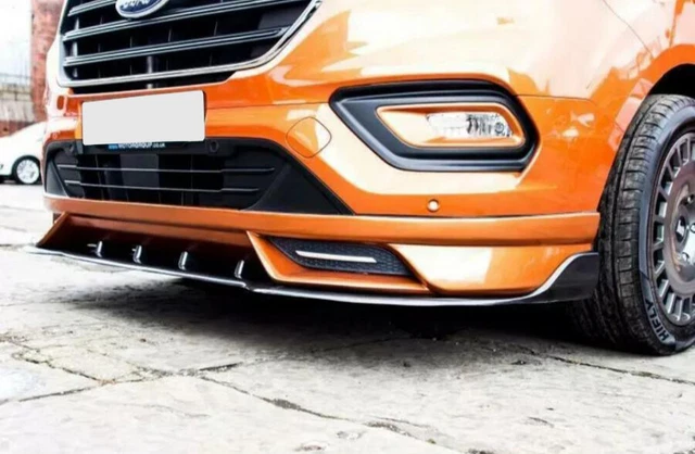 FORD TRANSIT CUSTOM V2 Front Bumper Lip Kit Transit Splitter FITS 2018 ...