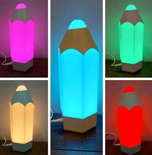 IKEA PELARBOJ LED Multi 7 Colours Table Pencil Lamp Night Desk Light ...