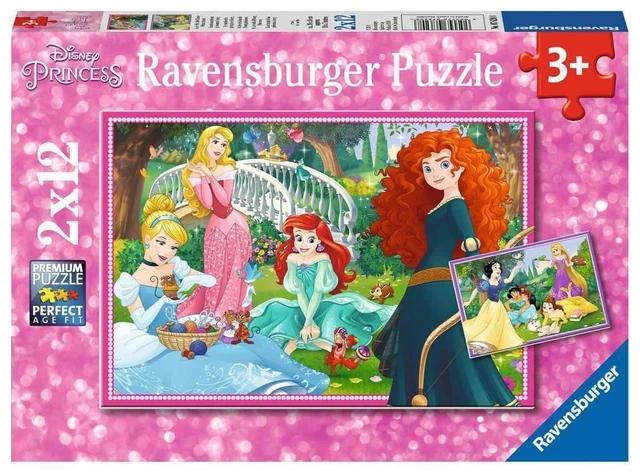 RAVENSBURGER ITALY- DISNEY Princess Puzzle da 2x12 Pezzi 07620 EUR 17 ...