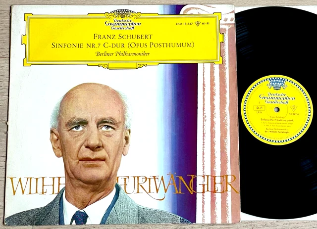 WILHELM FURTWANGLER SYMPHONY No.7 SCHUBERT 1962 ED1 TULIP DGG LP COMME ...