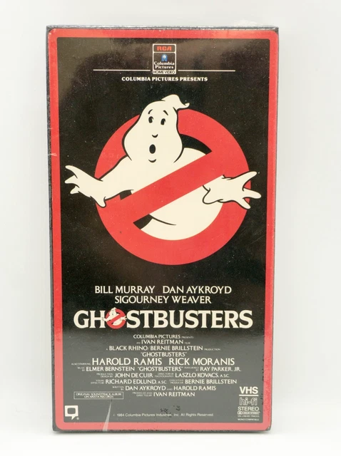 VTG 1985 GHOSTBUSTERS RCA VHS MOVIE TAPE FACTORY SEALED RED BORDER w ...