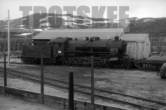 35MM NEGATIVE NSB Norwegian Railways Steam Loco 400 1962 Norway x 2 £3. ...