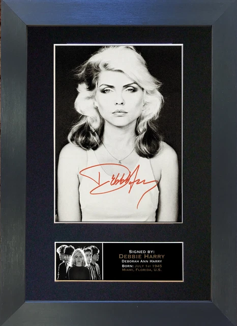 DEBBIE HARRY BLONDIE Mounted Signed Photo Reproduction Autograph Print A4 221 £10.99 - PicClick UK
