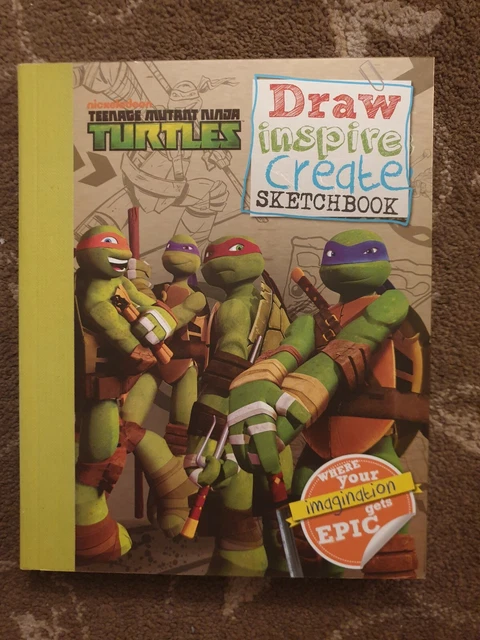 TEENAGE MUTANT NINJA Turtles Draw Inspire Create Sketchbook Book £7.99 ...