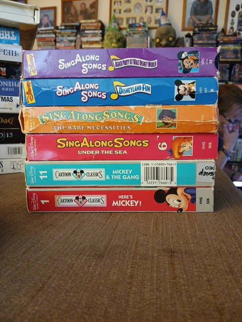 DISNEY SING ALONG Song And Classics Vhs Lot EUR 4,57 - PicClick FR
