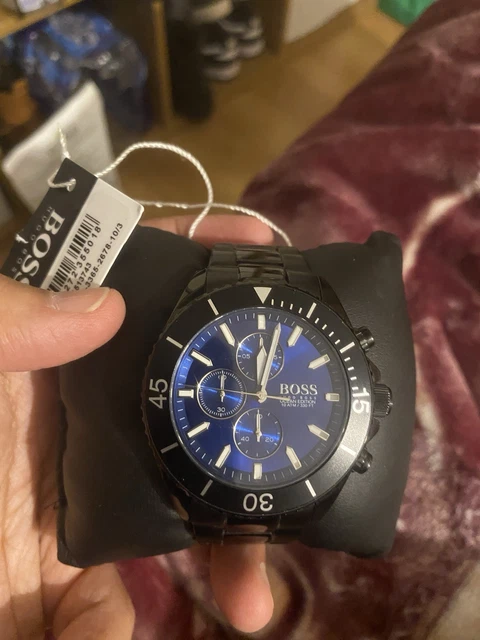 HUGO BOSS OCEAN Edition Men's Black Chronograph Watch - Hb1513743 £94. ...