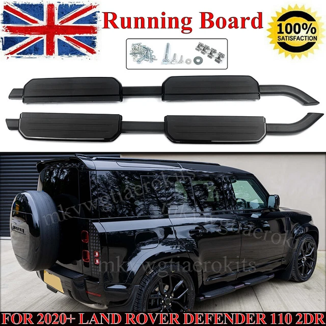 PAIR ALUMINUM SIDE Step Running Boards For Land Rover Defender 110 L663 ...
