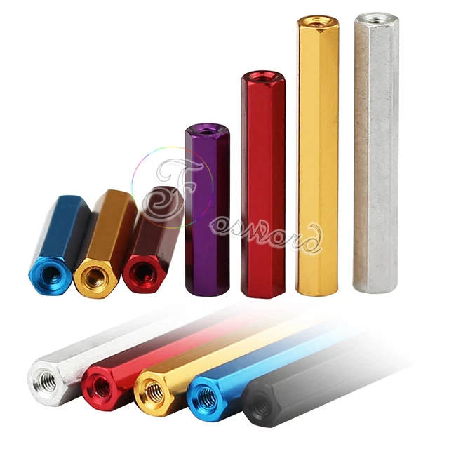 PCB THREADED SPACERS M2 M2.5 Female to Female Aluminum Standoff Hex ...