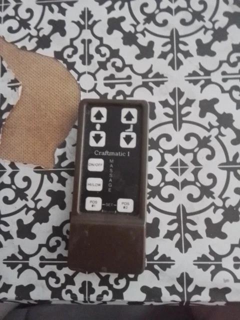 REMOTE CONTROL FOR Craftmatic 1 Adjustable Bed Remote Control Without ...