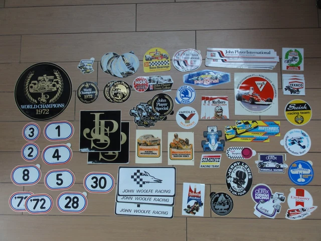 LARGE COLLECTION OF Vintage Motor Racing Stickers, Original 1970s ...