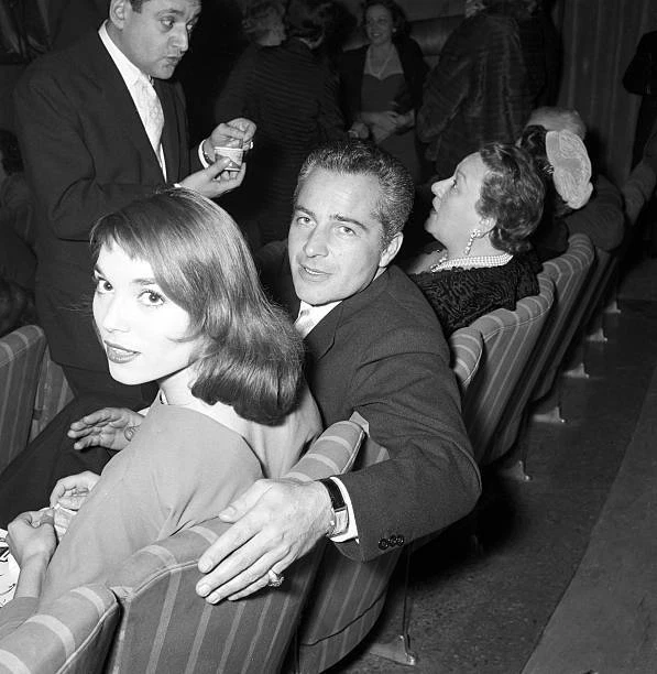 ITALIAN ACTOR ROSSANO Brazzi Sitting With His Wife Lida Bartolini Old ...