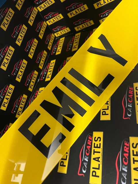 PERSONALISED 4D OR Printed Number Plate Name Sign | Custom Mancave Door ...