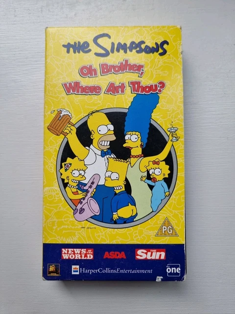 THE SIMPSONS VIDEO VHS Oh Brother Where Art Thou? Rare UK Release £11. ...