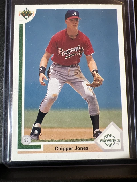 CARTE RC ROOKIE Chipper Jones 1991 Top Deck Upper Prospects #55 Braves ...