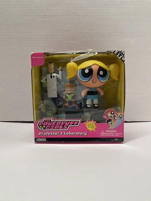 RARE VINTAGE: POWERPUFF Girls Bubble’s Playset Professor’s Laboratory ...