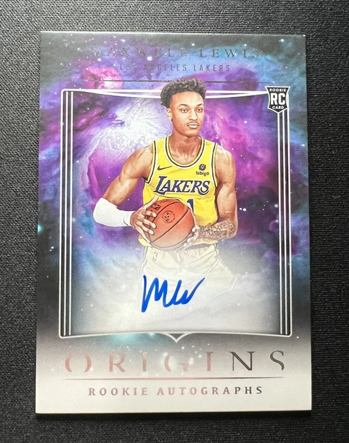 MAXWELL LEWIS 2023-24 Origins On Card recrue Auto RC NO. RA -MLL LA ...