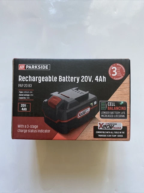 PARKSIDE 20V 4AH batterie tout X20V Team Series outil sans fil PAS DE ...