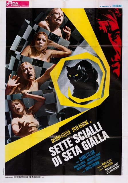 CINEMA-MANIFESTO SETTE SCIALLI DI SETA GIALLA koscina, incontrera ...