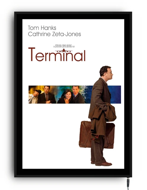 TERMINAL BACKLIT MOVIE film poster framed lightbox led cinema sign TOM ...