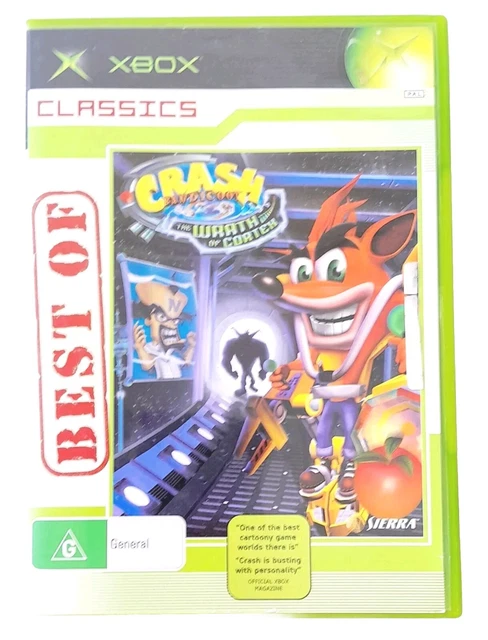 CRASH BANDICOOT: THE Wrath Of Cortex (Microsoft Xbox, 2003) With Manual ...