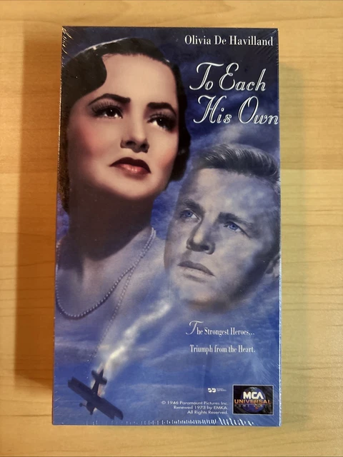 TO EACH HIS Own (VHS) Olivia De Havilland New Sealed £22.50 - PicClick UK