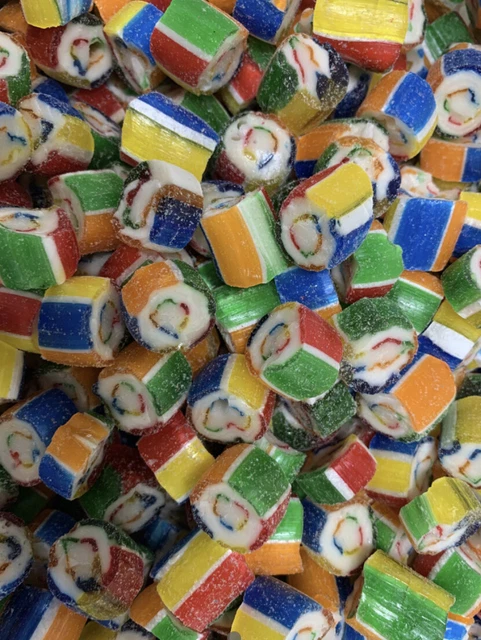 RAINBOW ROCK CANDY Hard Boiled Lollies Bulk Bag 1KG e $17.99 - PicClick AU