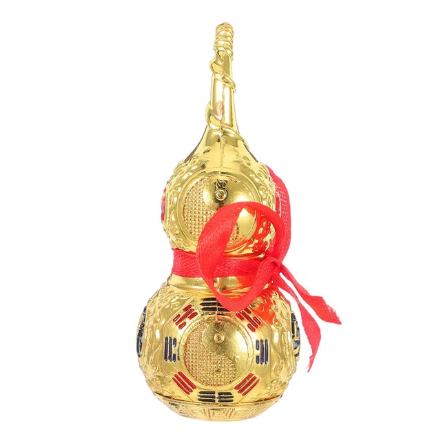 FENG SHUI CHINESE Wu Lou Gourd Figurines Hu LU Treasure Statue Table ...