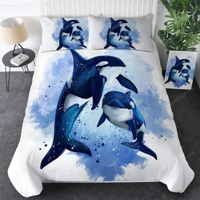ORCINUS ORCA QUILT Duvet Cover Set Bed Linen Bedroom Decor Queen Soft ...