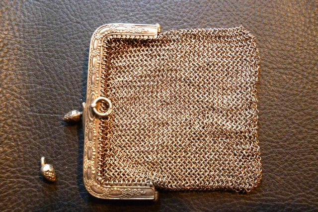 ANCIENNE BOURSE EN ARGENT 18 -ème ? poinçons EUR 30,00 - PicClick FR